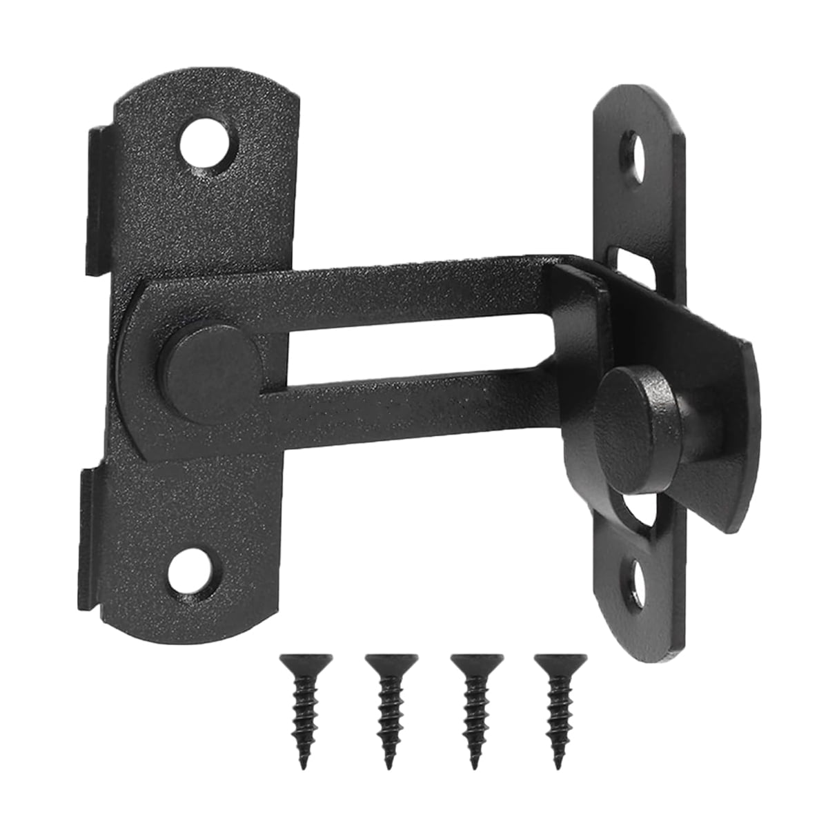 90 Degree Bifold Flip Door Latch, Stainless Steel Black Barn Door Lock ...