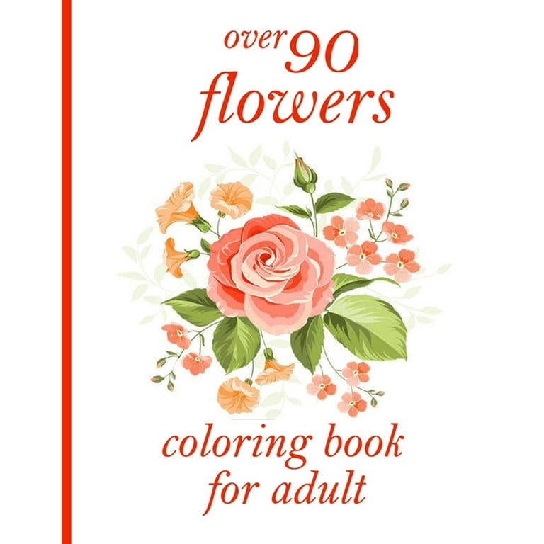 intricate flower coloring book