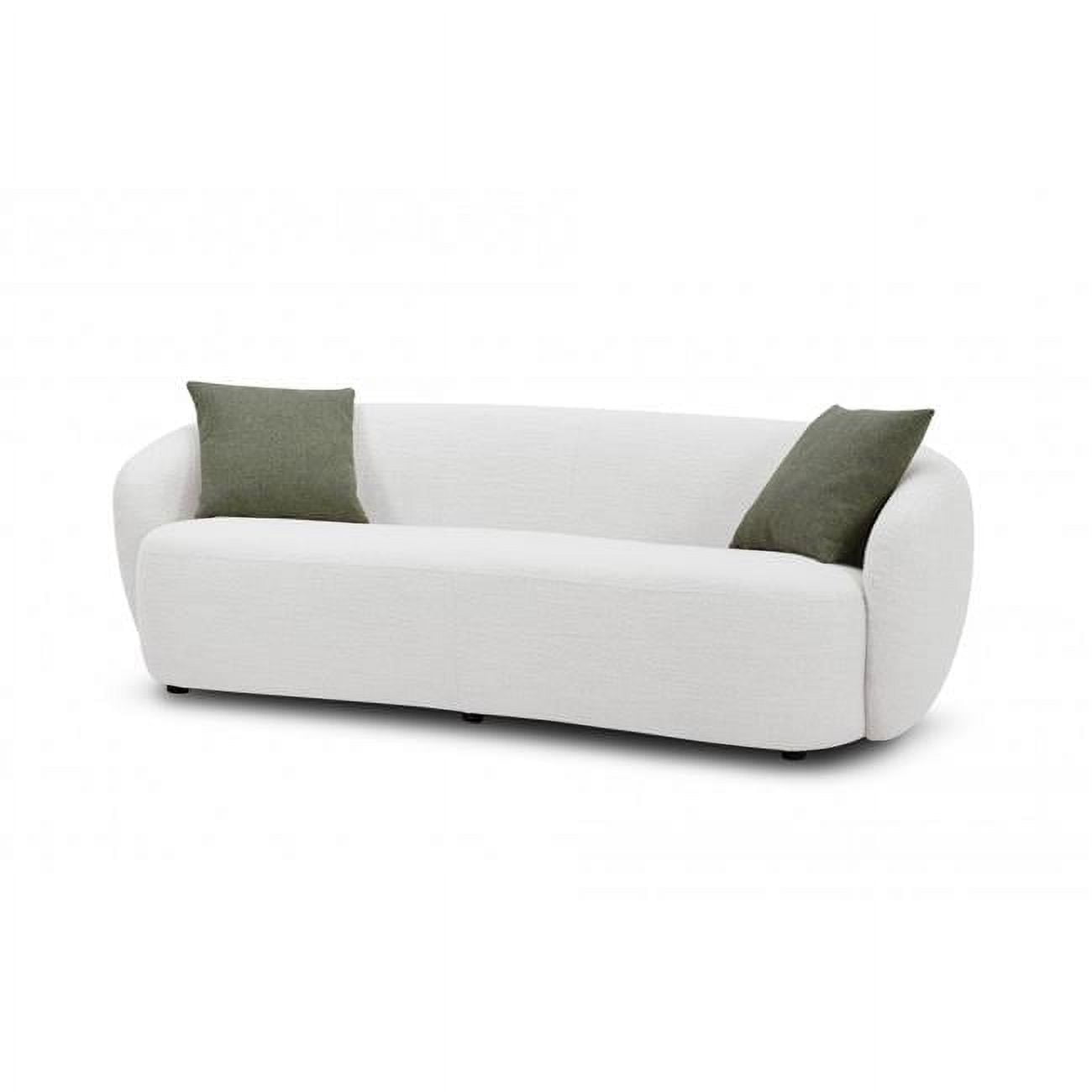90 in. Textured Fabric Standard Sofa, Off White - Walmart.com