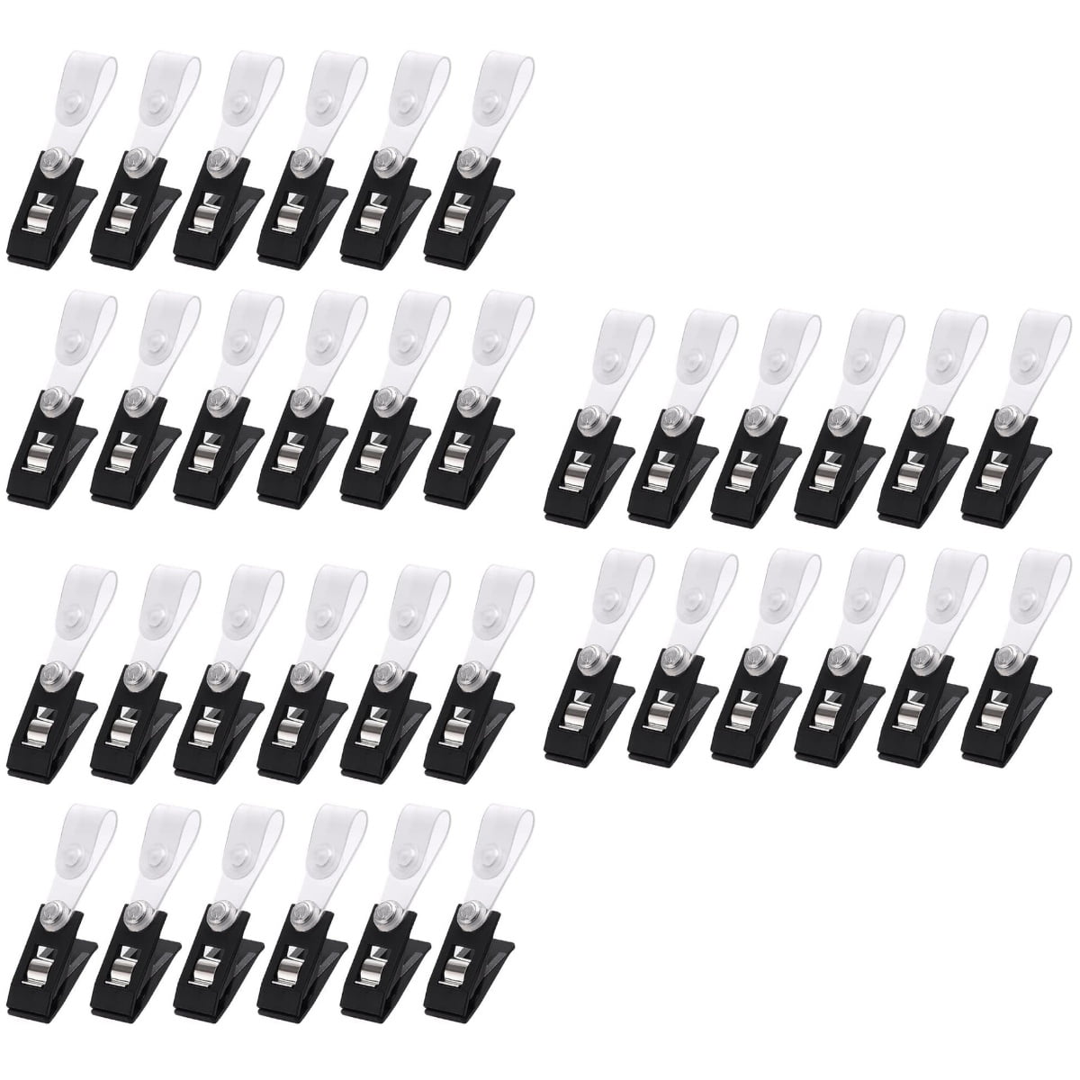 90 pcs Anti Wind Flag Clips Lawn Flag Stopper Garden Banner Clamps ...