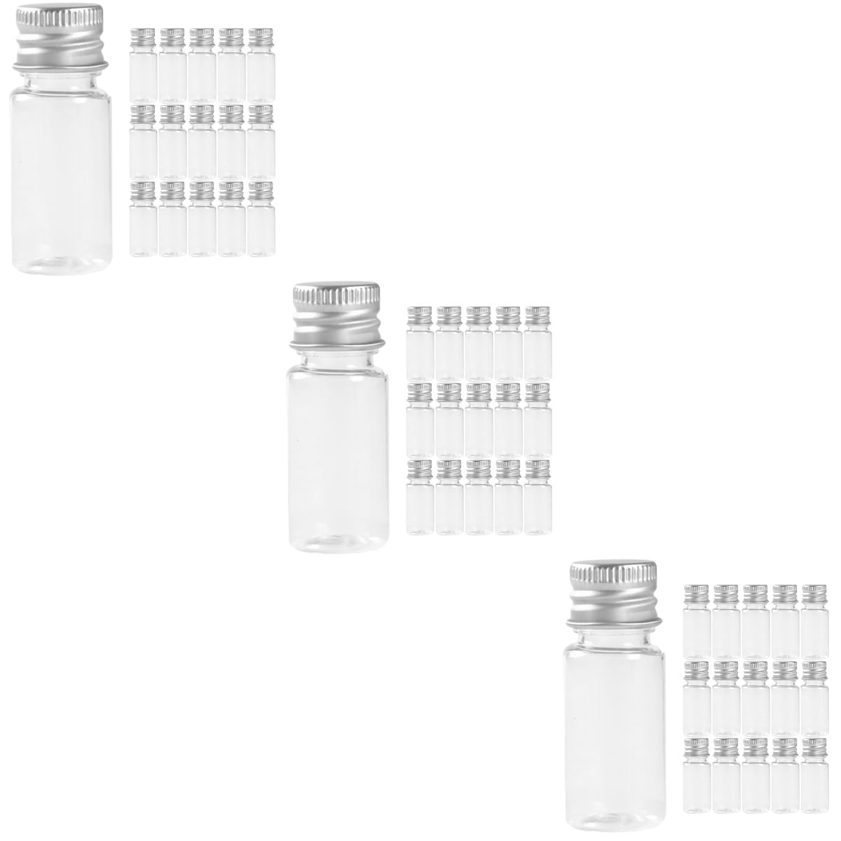 90 pcs Clear Plastic Tubes with Leak-proof Lids Plastic Storage Tubes ...