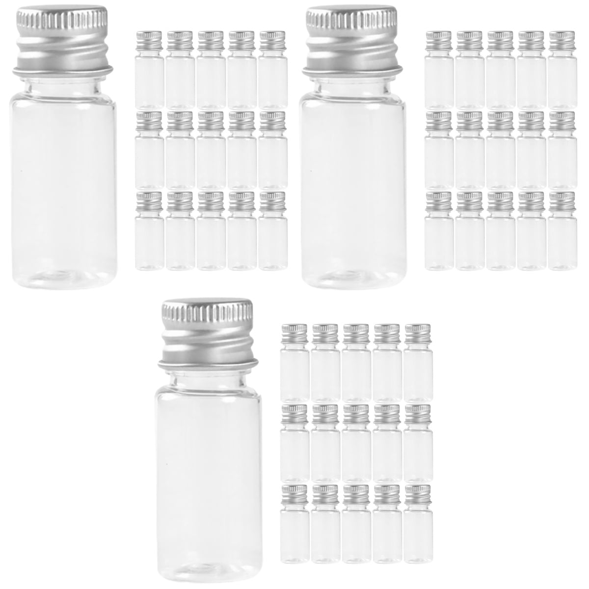 90 pcs Clear Plastic Tubes with Leak-proof Lids Plastic Storage Tubes ...