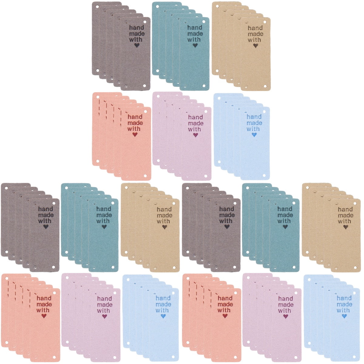 CIMAXIC Microfiber Clothing Labels Assorted Colors for DIY Projects ...