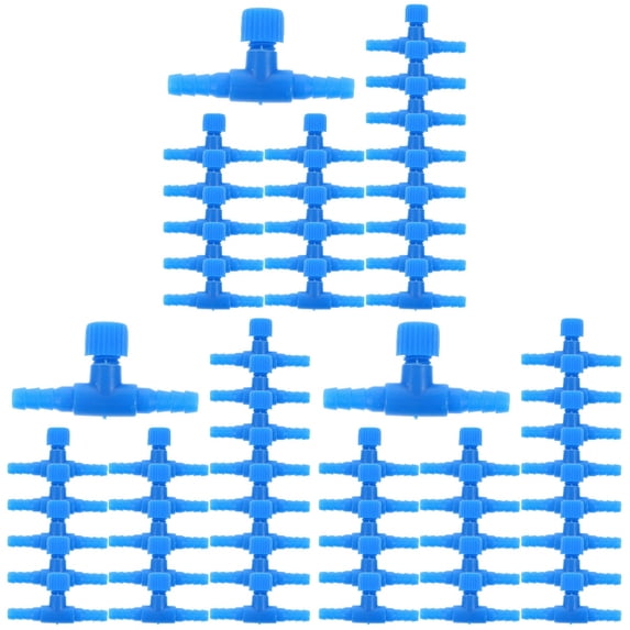 90 pcs Fish Tank Aquarium Air Inline Tubing Connector Valves Small ...