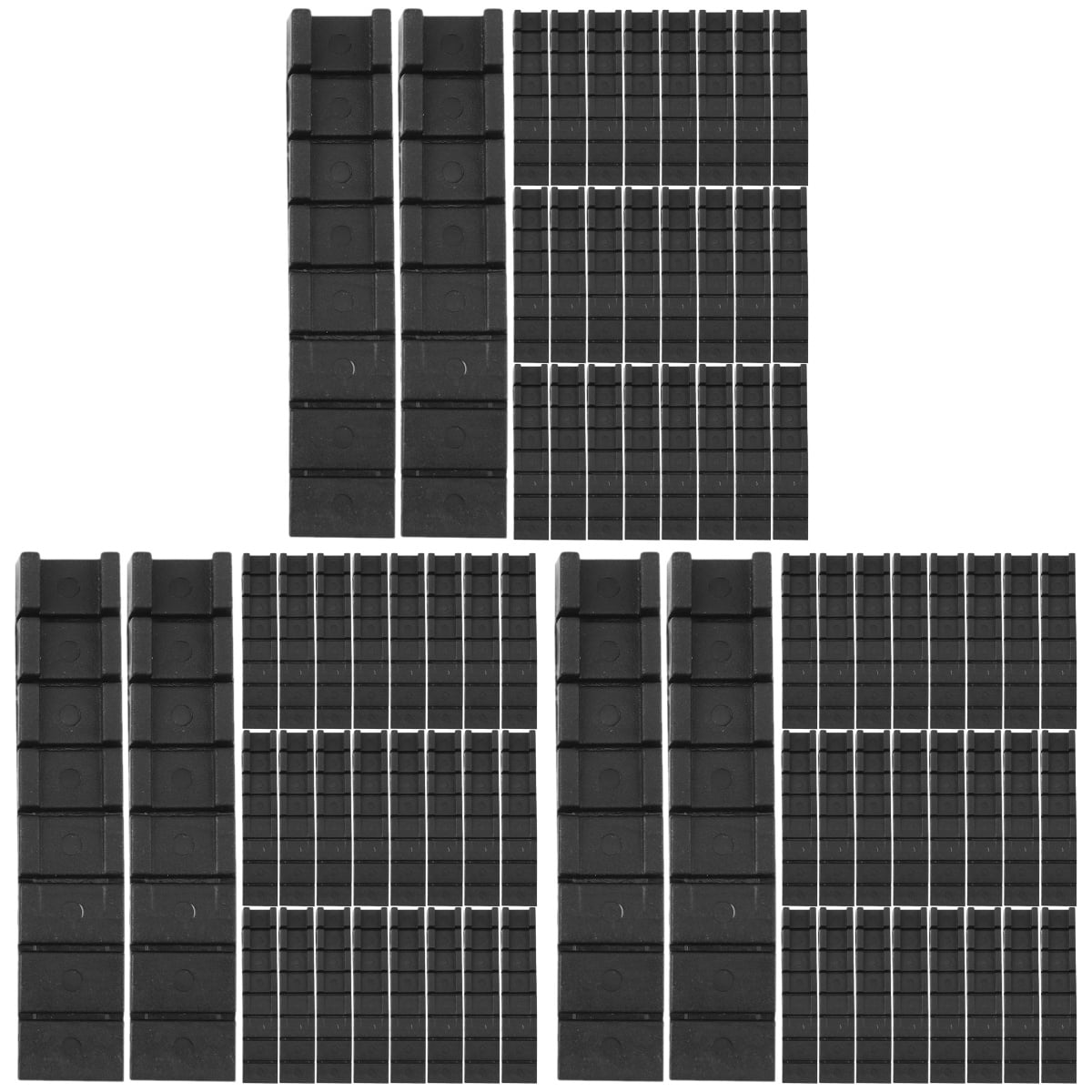 FENGGUIQU Floor Leveler Plastic Shims Black Non- 90 Pieces for Home ...