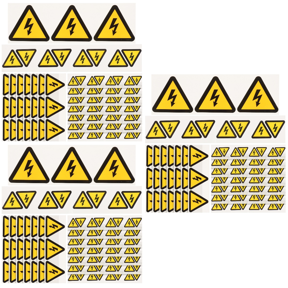 90 pcs Electric Shock Warning Stickers Labels Decals Safety Signs for ...