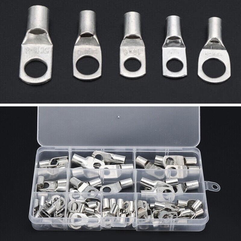 90 piece copper tube terminal battery welding cable lug crimping ...
