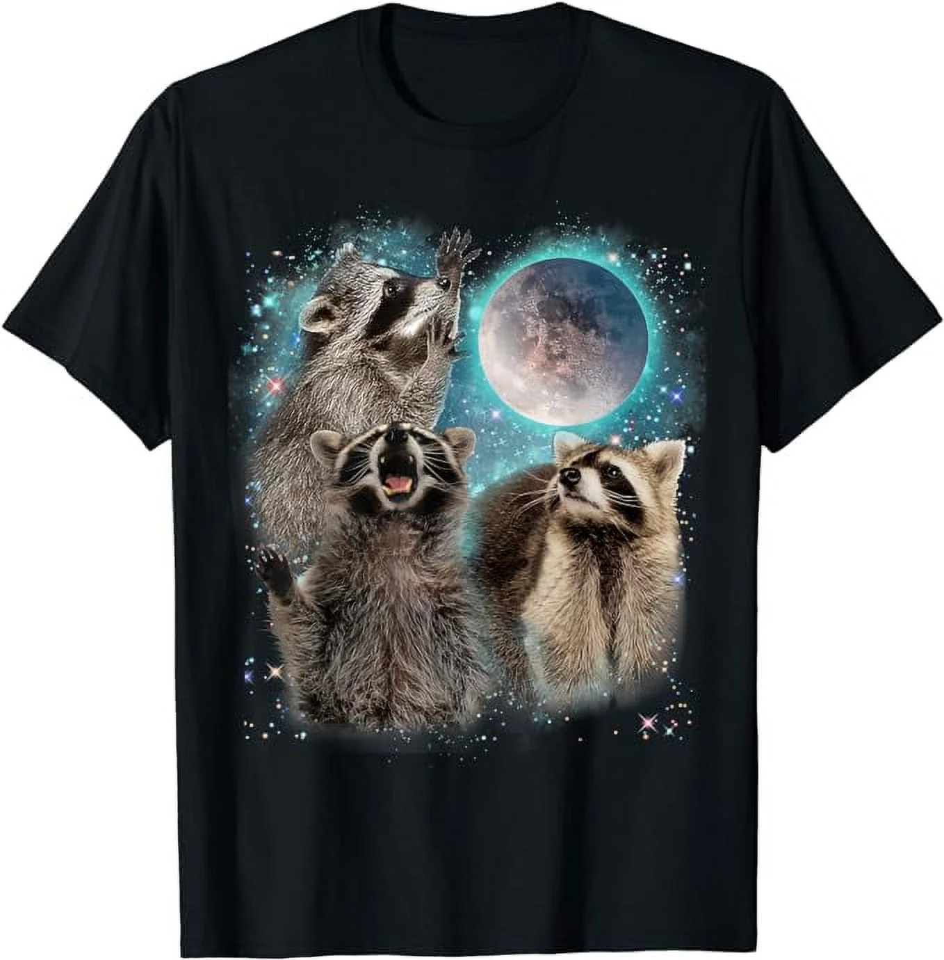90's Howling Raccoons at Moon - Walmart.com