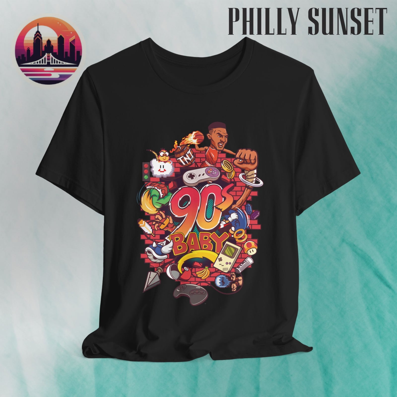90´s Nostalgia Videogame T-shirt, the 90´s, 16 bit era, games, Retro ...