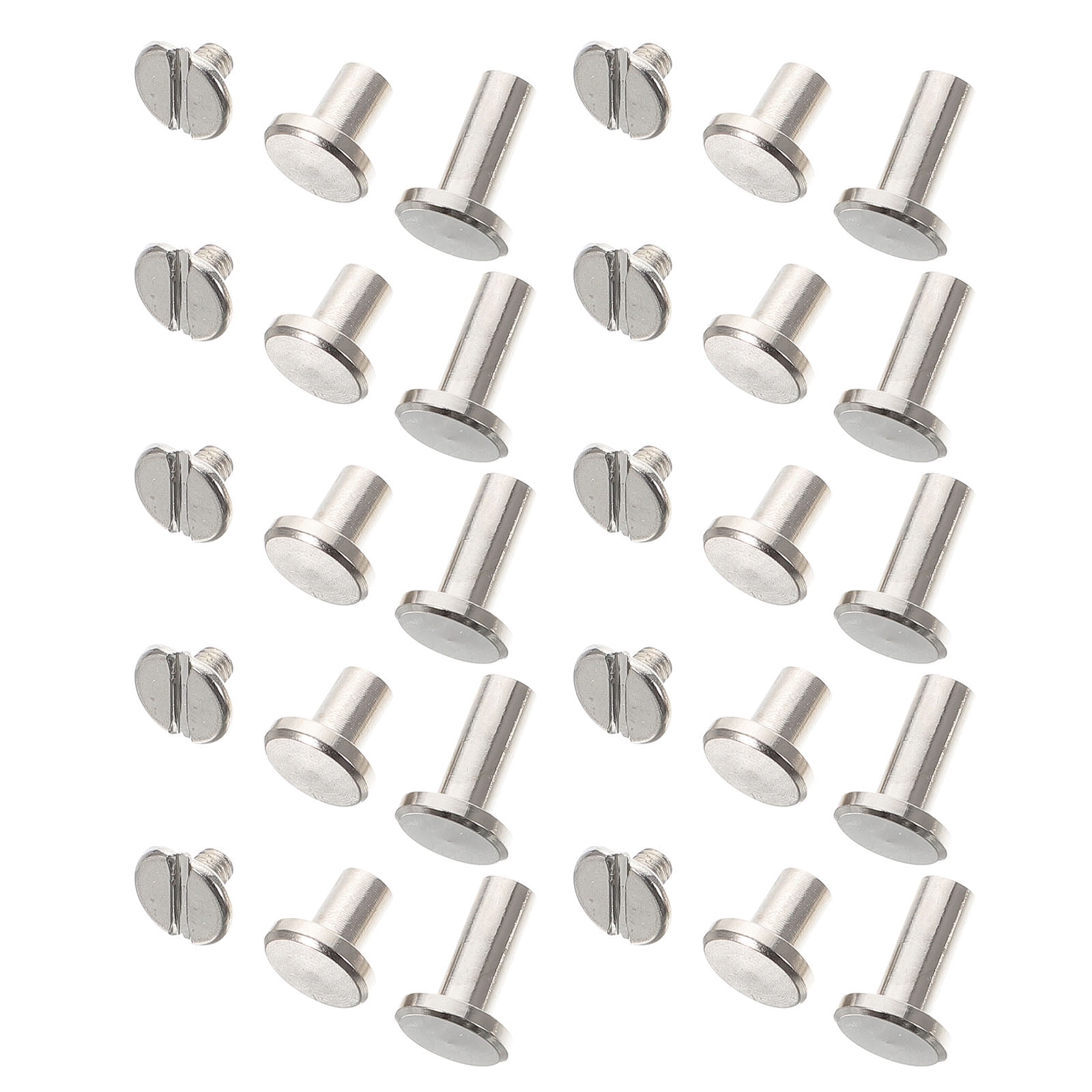 90 sets of Alloy Bolt Screw Fastener Nail Rivets for Book Photo Album ...