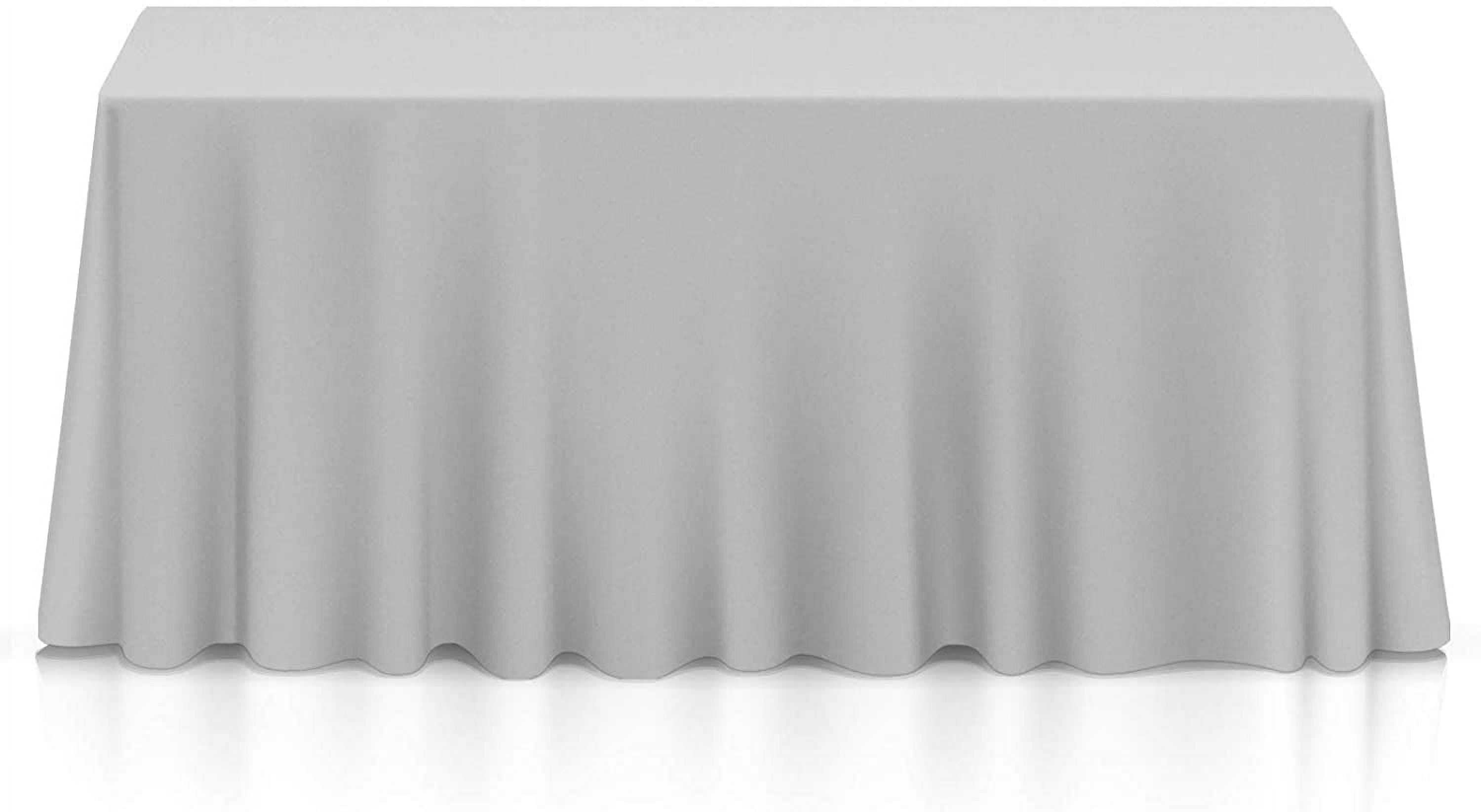 90 x 132 Inch Rectangular Tablecloth, Washable Polyester Fabric, Dining ...
