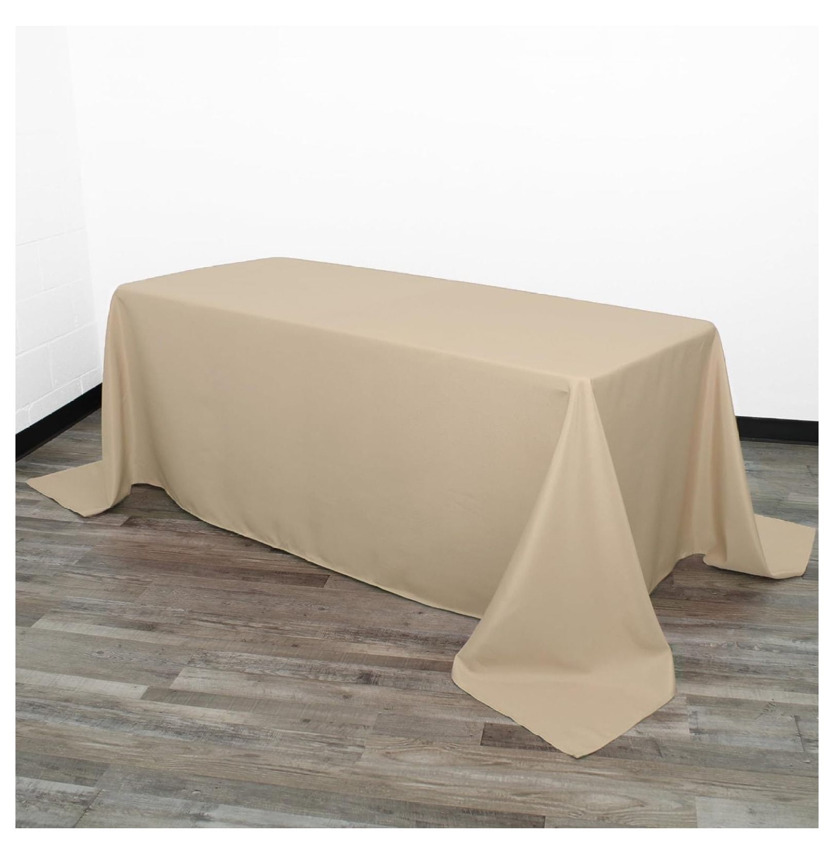- 90 x 132 inch Rectangular Polyester Tablecloth - Premium Seamless ...