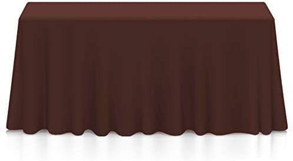 90 x 156 Inch Rectangular Tablecloth, Washable Polyester Fabric Table ...