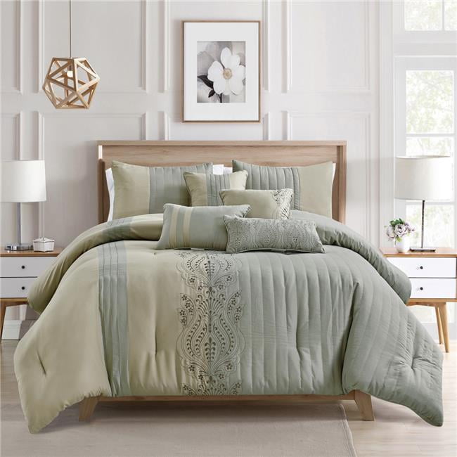 90 x 90 in. Kaleen Comforter Set, Queen Size - 7 Piece - Walmart.com
