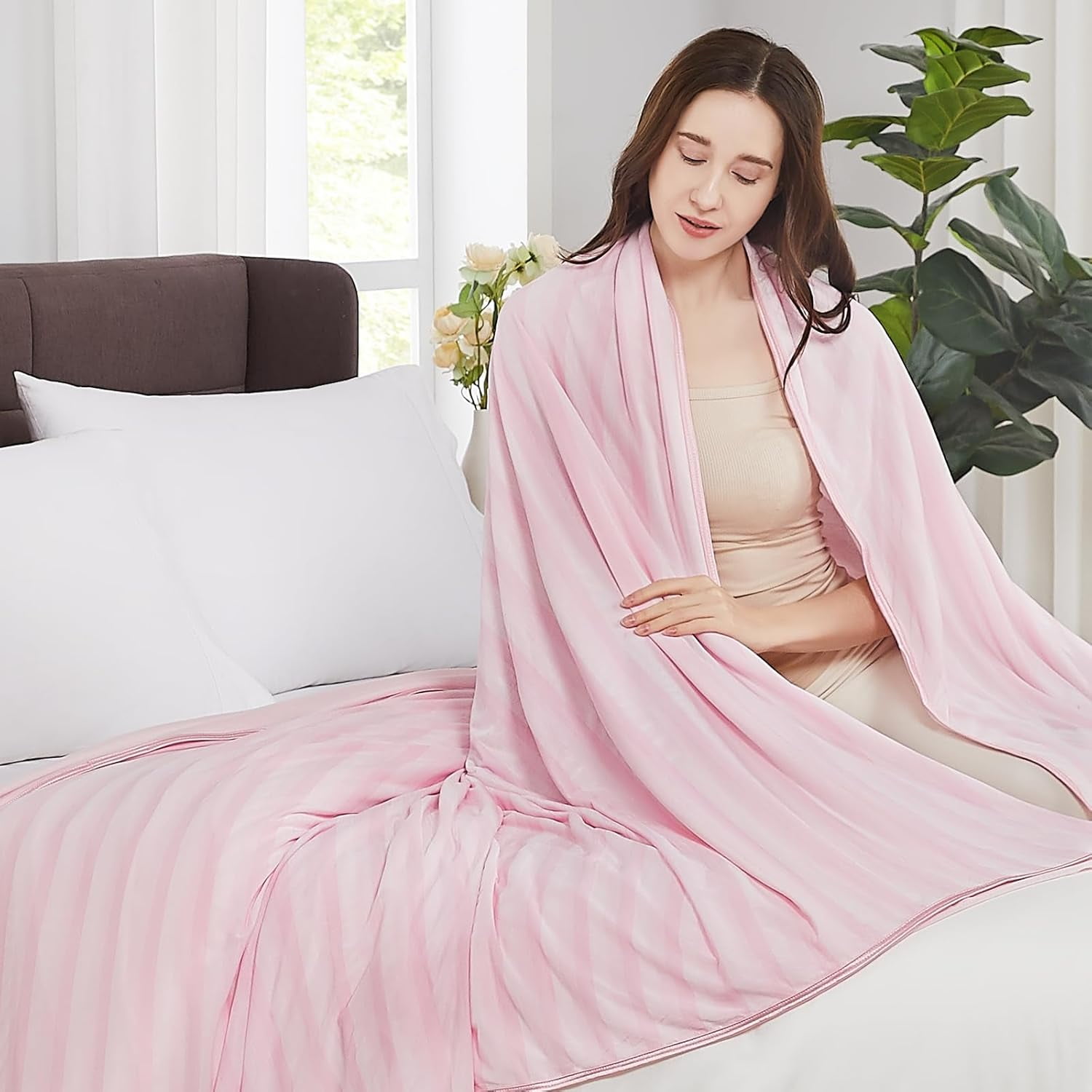 90"x108" Cooling Throw Bed Blankets for Hot Sleepers and Night Sweats ...