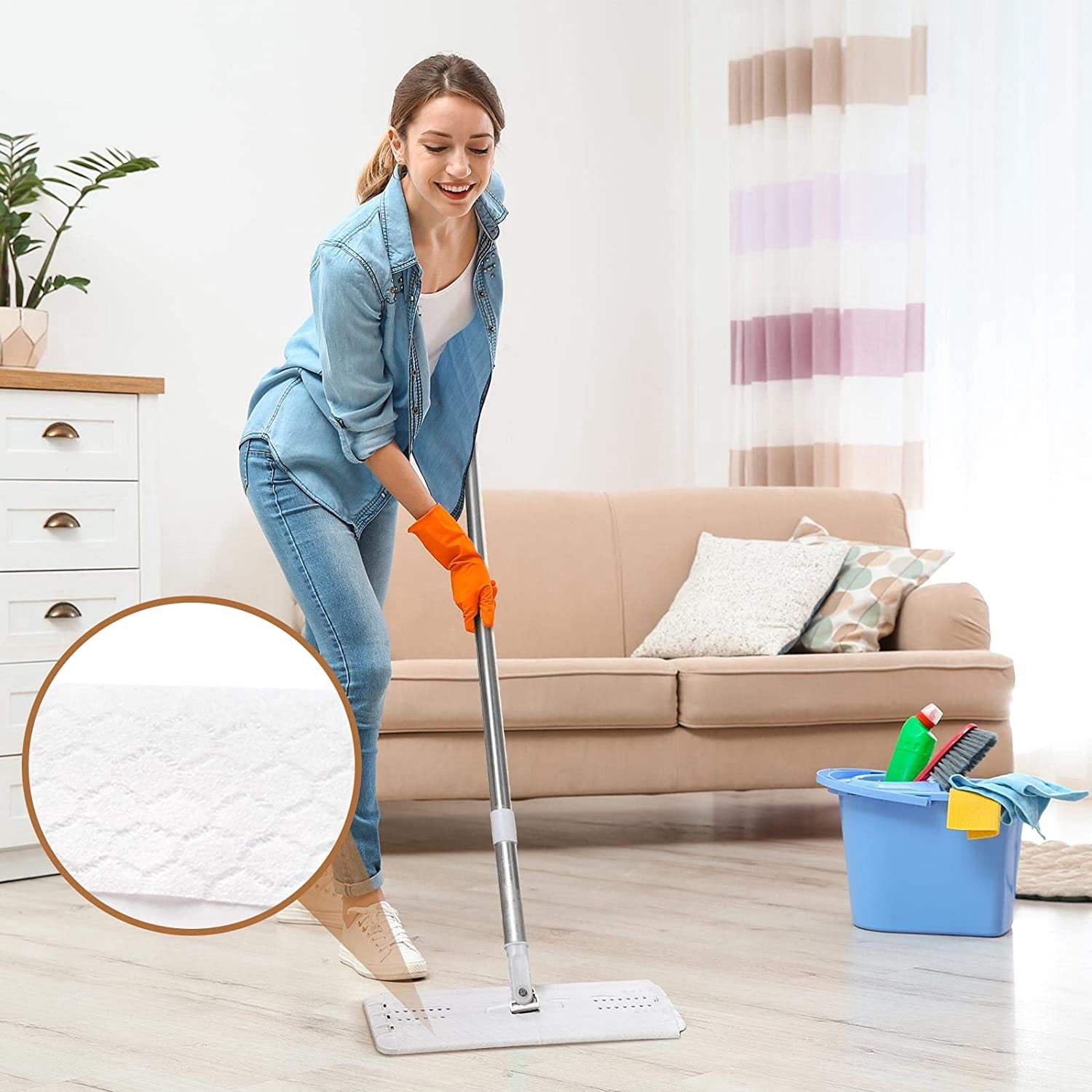 900 Count Dry Sweeping Cloths Dry Mop Refills Sweeper Dusting Cloths ...