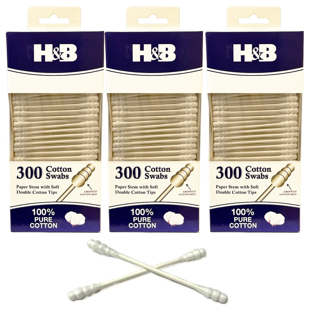 900 Ct Medical Buds Cotton Swabs Applicator Nose Ear Clean Makeup ...