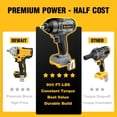 900 Ft-lbs Cordless Impact Wrench, 1/2 Inch Impact Gun Compatible ...