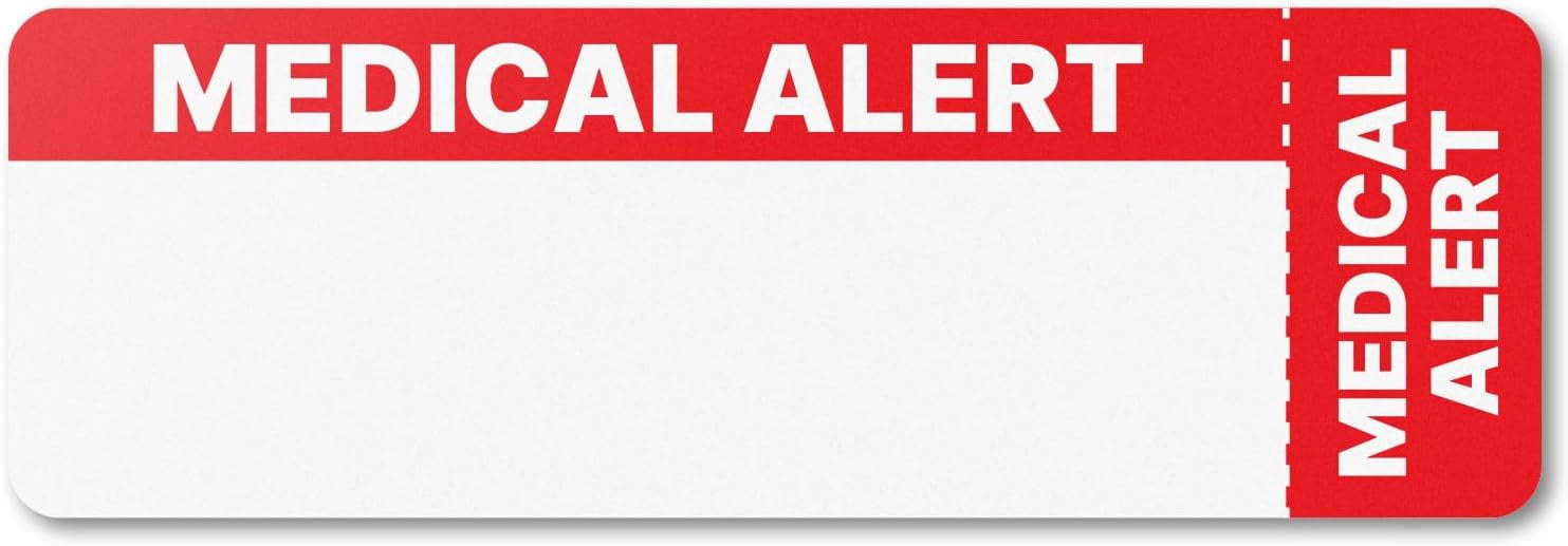 900 Labels, Green, Medical Attention Stickers for Folder File Charts ...