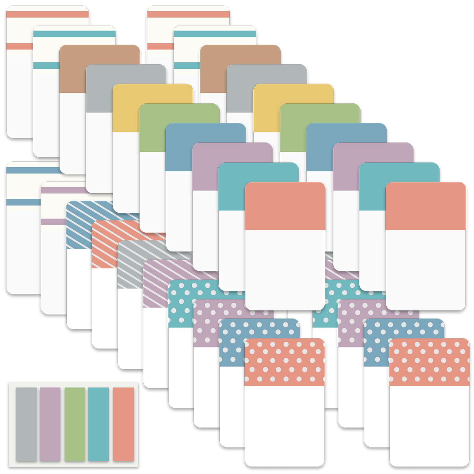 900 PCS Colored Index Tabs, Writable Page Markers for Books & Files ...