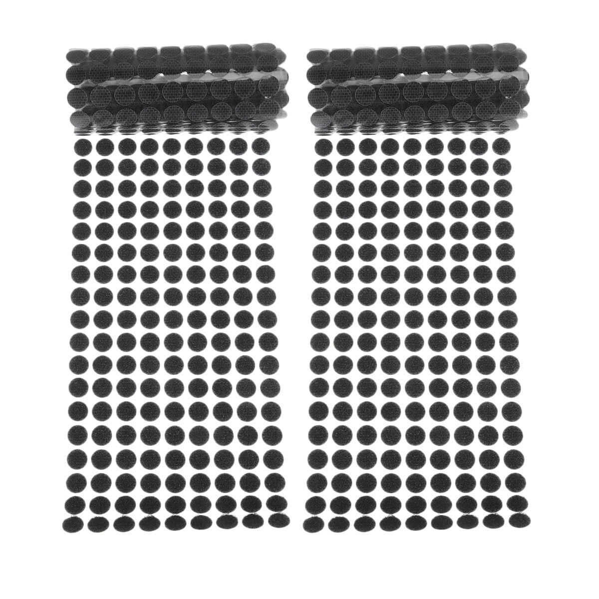 900 Pcs 10mm Diameter Round Back Sticky Tapes Hook and Loop Self ...