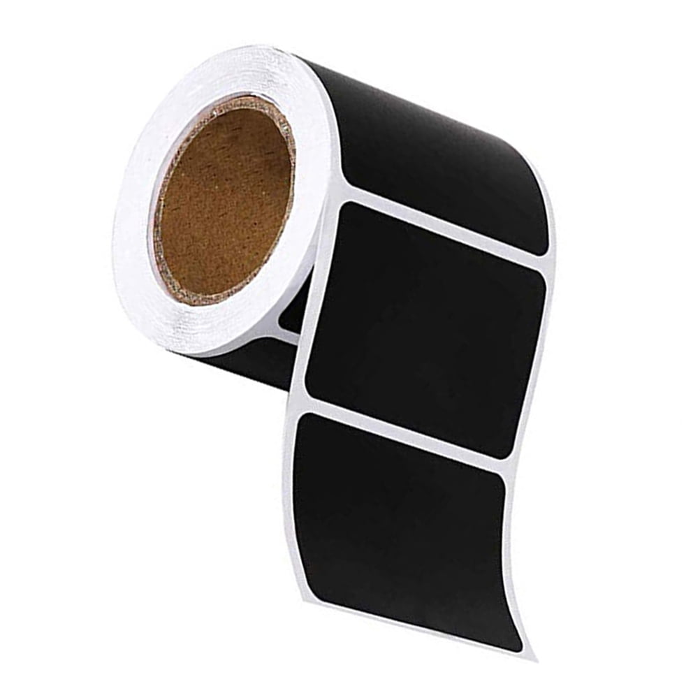 900 Pcs Chalkboard Label Stickers Storage Bin Labels Black PVC Rolls ...