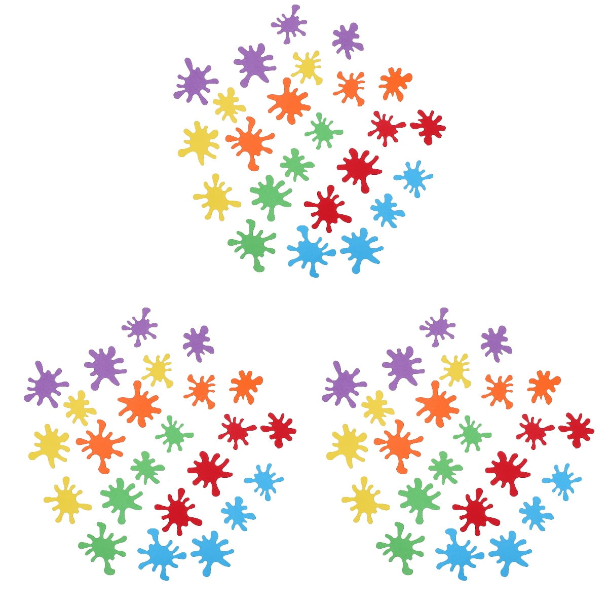 900 Pcs Colorful Confetti Metal Decor Metallic Spray Paint Art Table ...