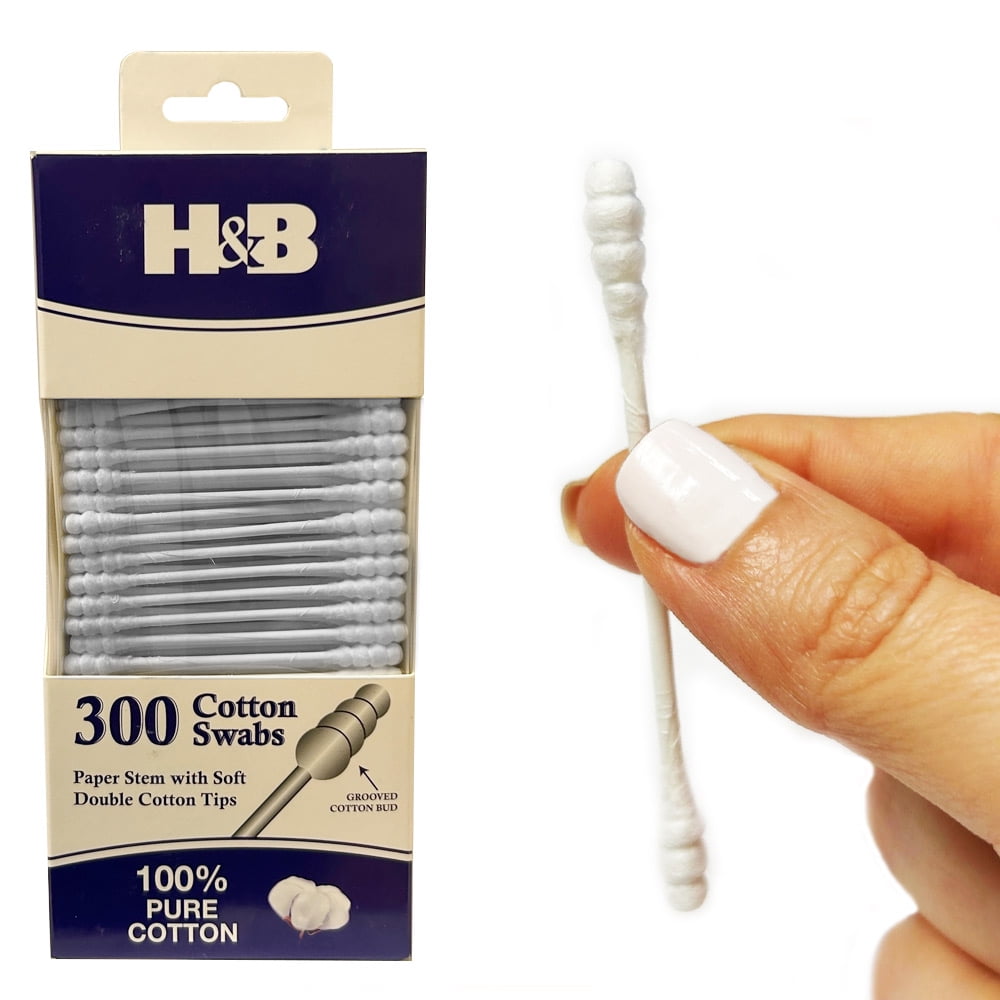 900 Pcs Cotton Swabs Double Spiral Tipped Paper Stick Sturdy Handle ...