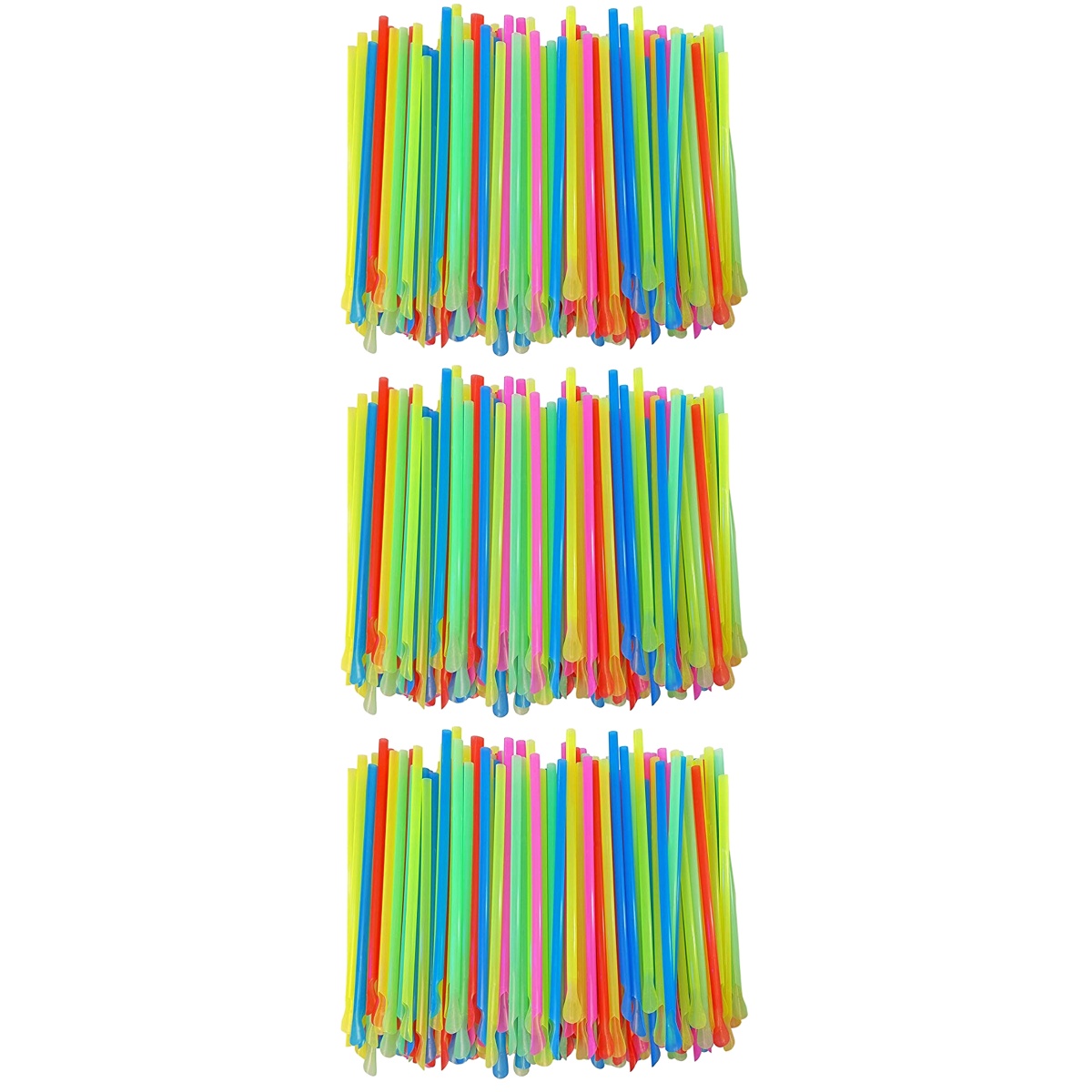 900 Pcs Disposable Straws Plastic Juice Straws Plastic Beverage Straws ...