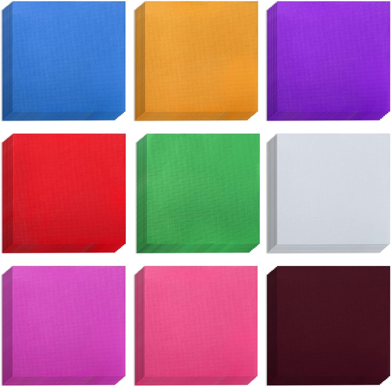 900 Pcs Foil Chocolate Candy Wrappers, 9 Colors Sugar Candy Aluminum ...