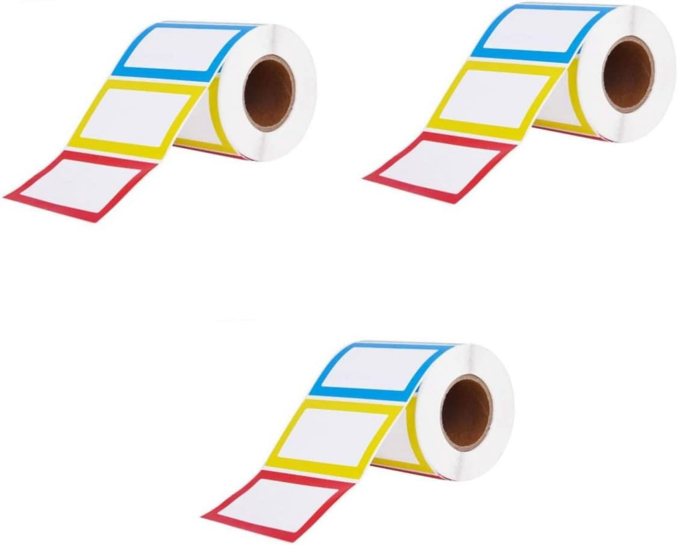 900 Pcs Plain Name Stickers Stick on Name Tags Address Labels Label ...