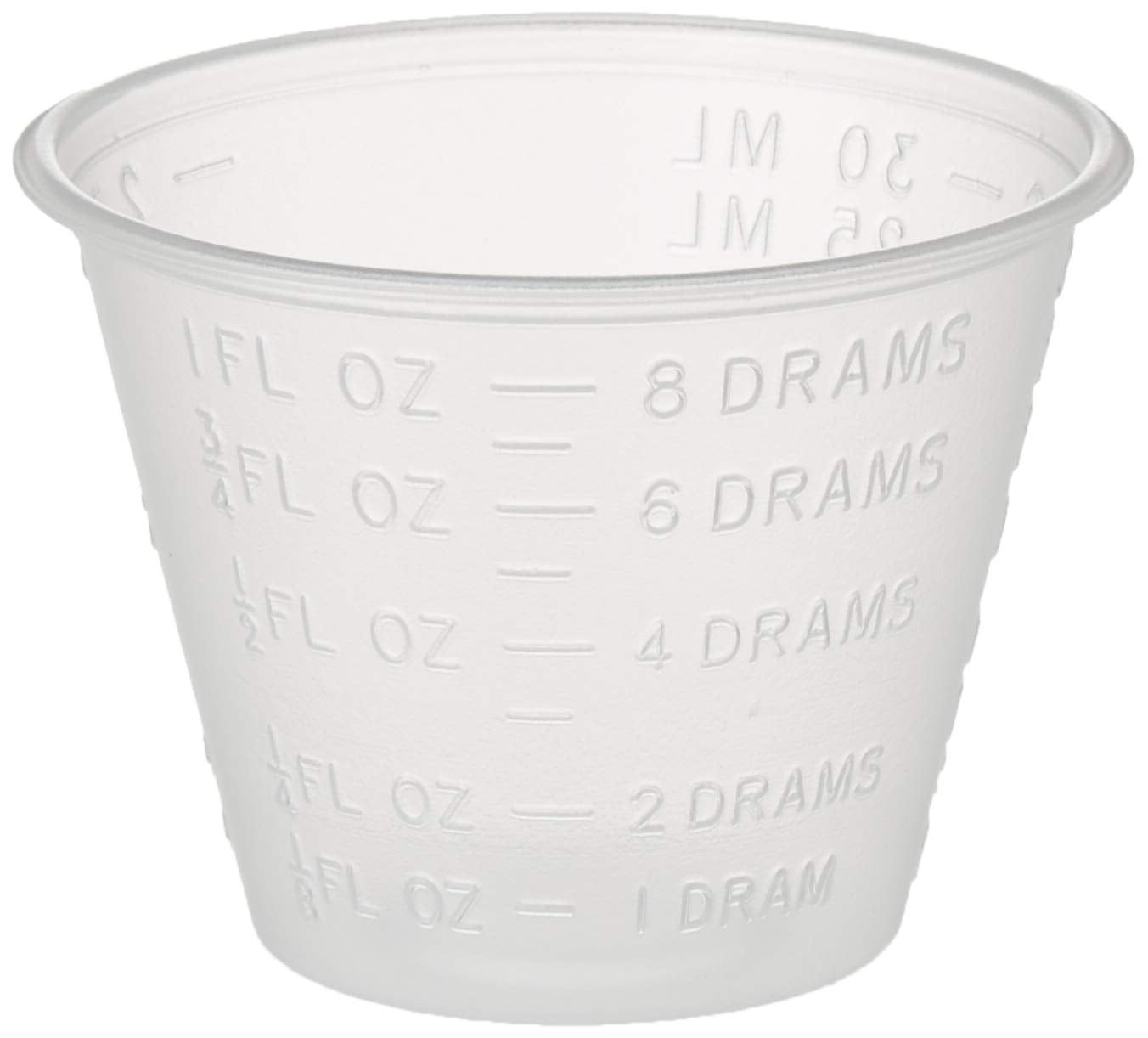 900 Plastic 1 oz. Graduated Medicine Cups Latex Free Non-Sterile 9 ...