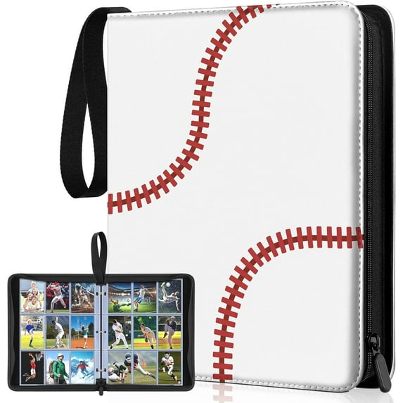 900 Pockets Baseball Card Sleeves Binder for Trading Card, Baseball ...