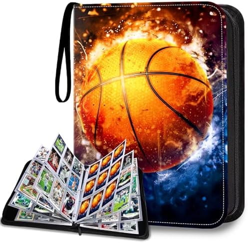 900 Pockets Basketball Card Binder, Basketball Trading Cards Display ...