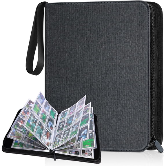 900 Pockets Card Binder, Trading Card Album Display Holder, PU Cover ...