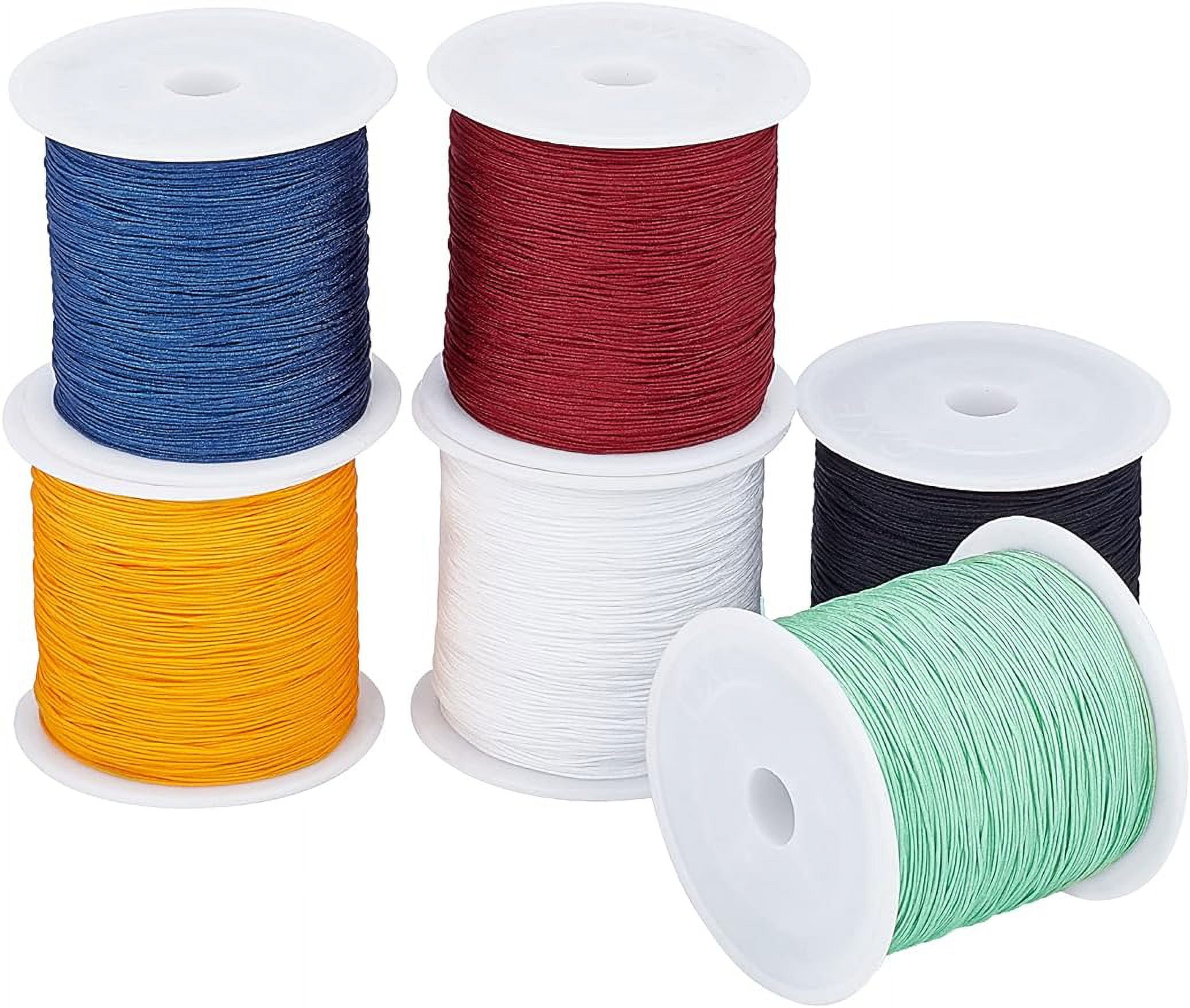 900 Yards Braided Nylon Beading Cord 6 Colors 0.5mm Chinese Knotting ...