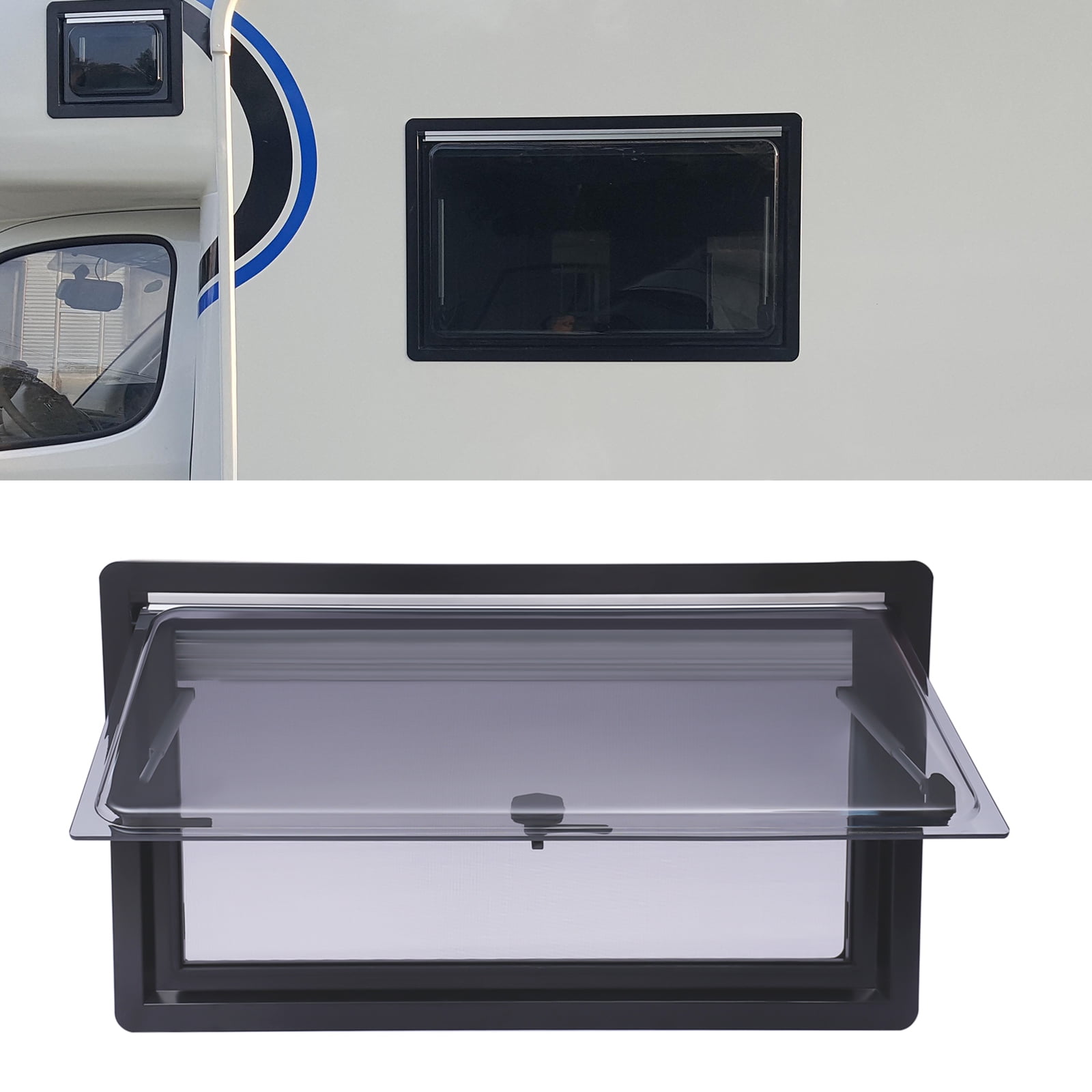 900 x 500 mm (W x H) RV Caravan Camper Hinged Push Out Window ...