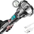 90000LM LED Flashlight Tactical Light Super Bright Torch USB ...