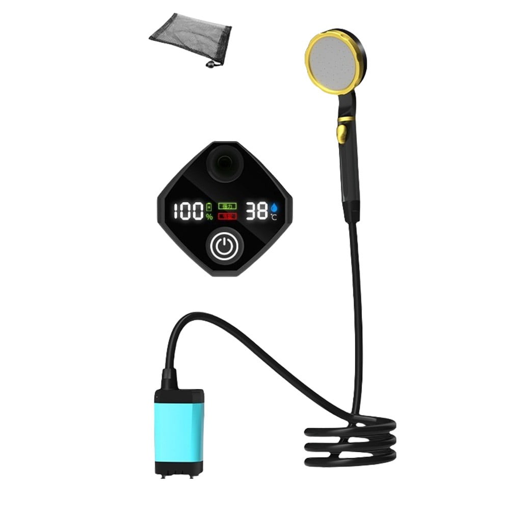 9000mAh Rechargeable Camping Shower with Intelligent LED Display portable shower - Walmart.com