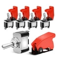 90014E Heavy Duty Rocker Toggle Switch 12V 20A Red Cover SPST ON/Off ...