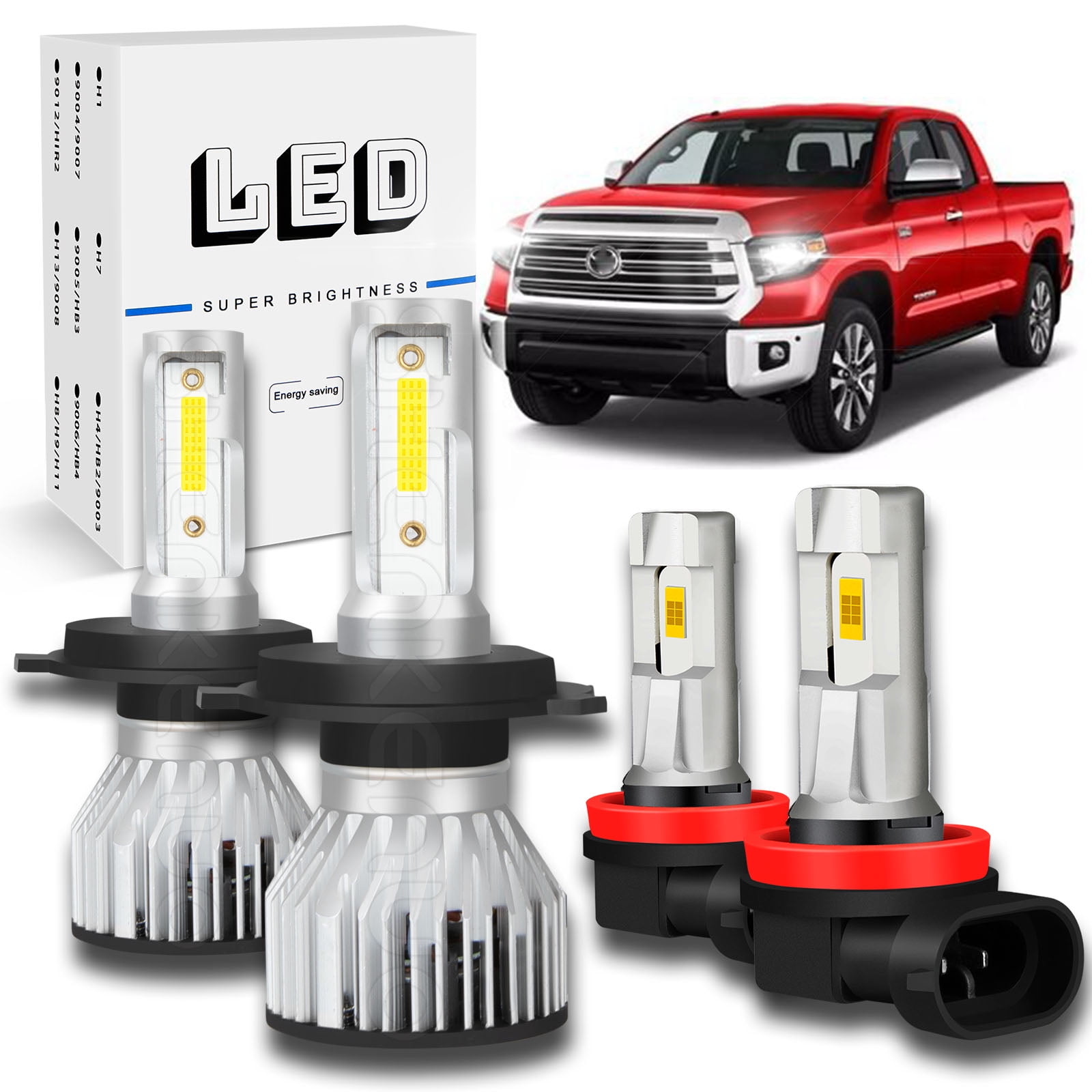 9003 H11 Headlight Fog Lights for 2012-2019 Ford Ranger LED Headlight ...