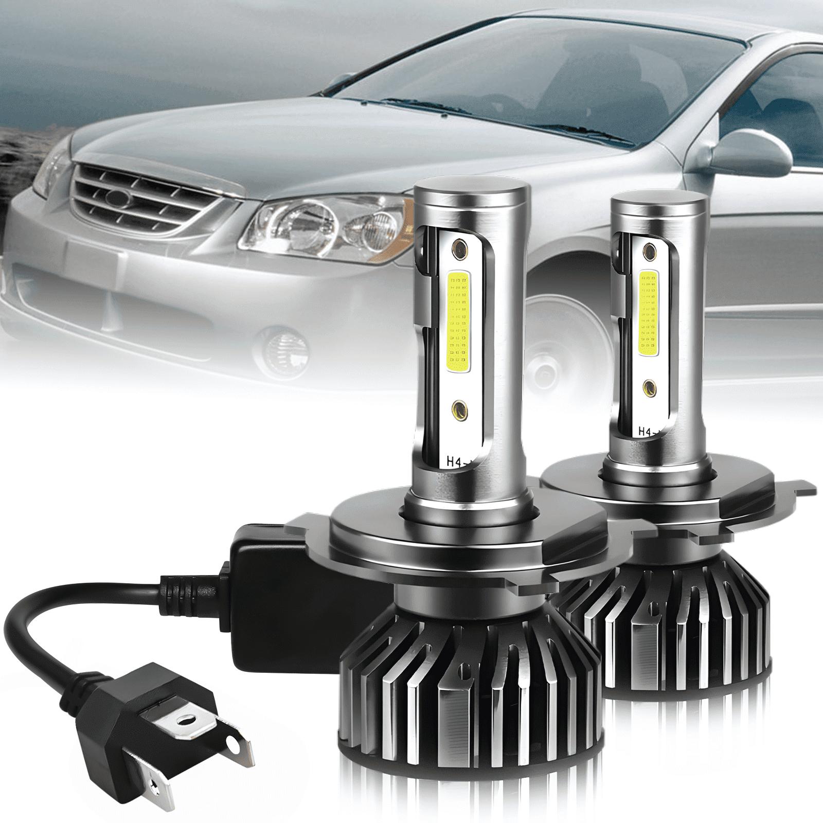 9003 LED Headlights Bulb for Kia Spectra 2005-2009 High Low Beam ...