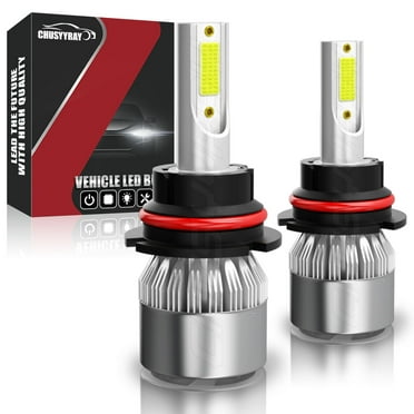 AUXITO 9004 HB1 LED Headlight Bulbs,12000LM 300% Brightness, 6500K Cool ...