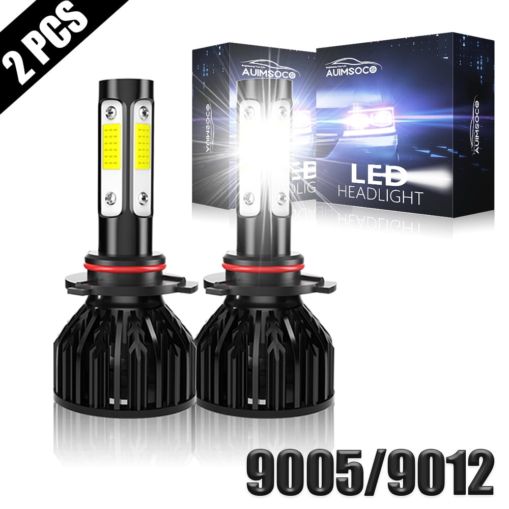 9005 4-side LED Headlight Bulbs High Beam Conversion Kit White Super ...