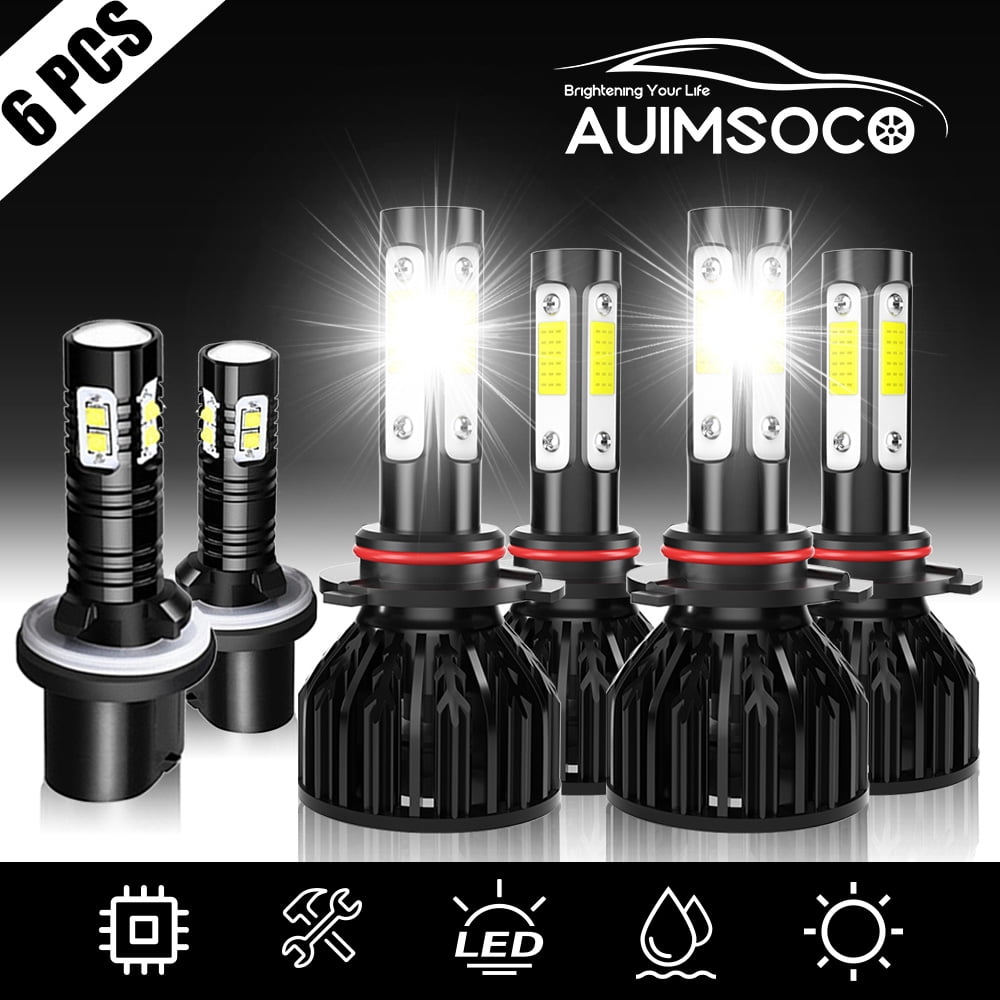 9005+9006+880 LED Headlights + Fog Light Bulb Kit For Chevrolet S10 ...