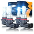 9005+9006 LED Combo LED Headlight Light Bulbs High/Low Beam 6000K For ...