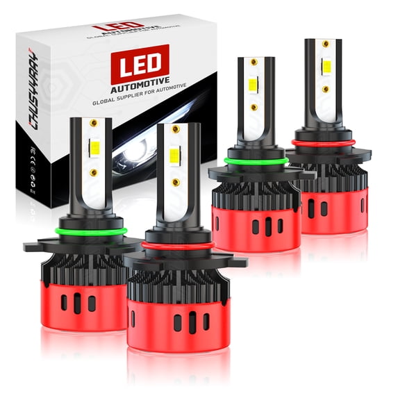 9005 9006 LED Headlight Bulbs Kit 9005/HB3 High Beam 9006/HB4 Low Beam ...