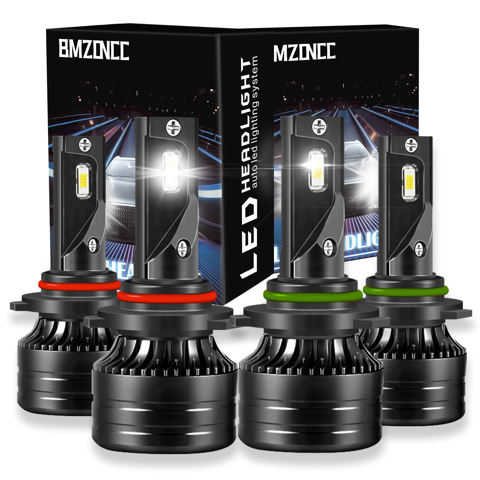 9005 9006 LED Headlights Kit Combo Bulbs 6000K,For Lexus ES300 1992 ...