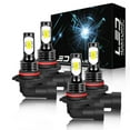 QUAYUB 9005 9006 LED Headlight Kit, High Low Beam, 8000K Brightness, Fanless, 50,000 Hours ...
