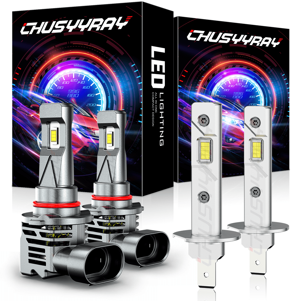 9005 H1 LED Headlight Bulbs Kit 6000K High Beam Low Beam For 2005-2006 ...